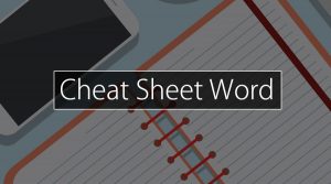 Cheat sheet Word | Useful Guide To Microsoft Word Keyboard Shortcuts