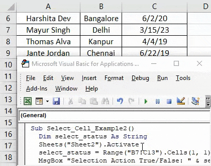 Vba Select Cell How To Select Cells In Excel Using Vba Code