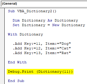 VBA Dictionary | Steps to Create Dictionary in Excel VBA