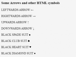 Introduction to Symbols in HTML | List of Symbols in HTML And Examples