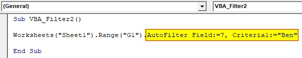 VBA Filter | Examples on How to AutoFilter Data in Excel VBA