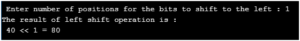 Left Shift Operator in C | How Left Shift Operator Works in C?
