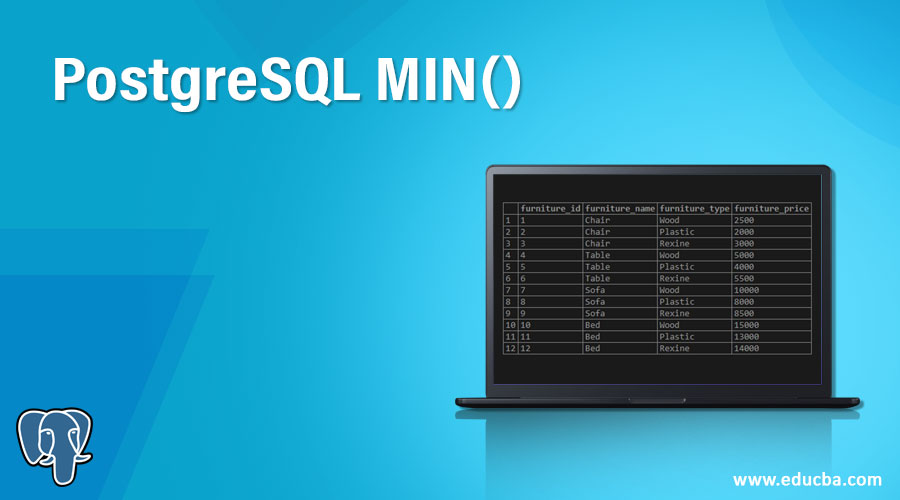PostgreSQL MIN() | Working and Examples of PostgreSQL MIN()